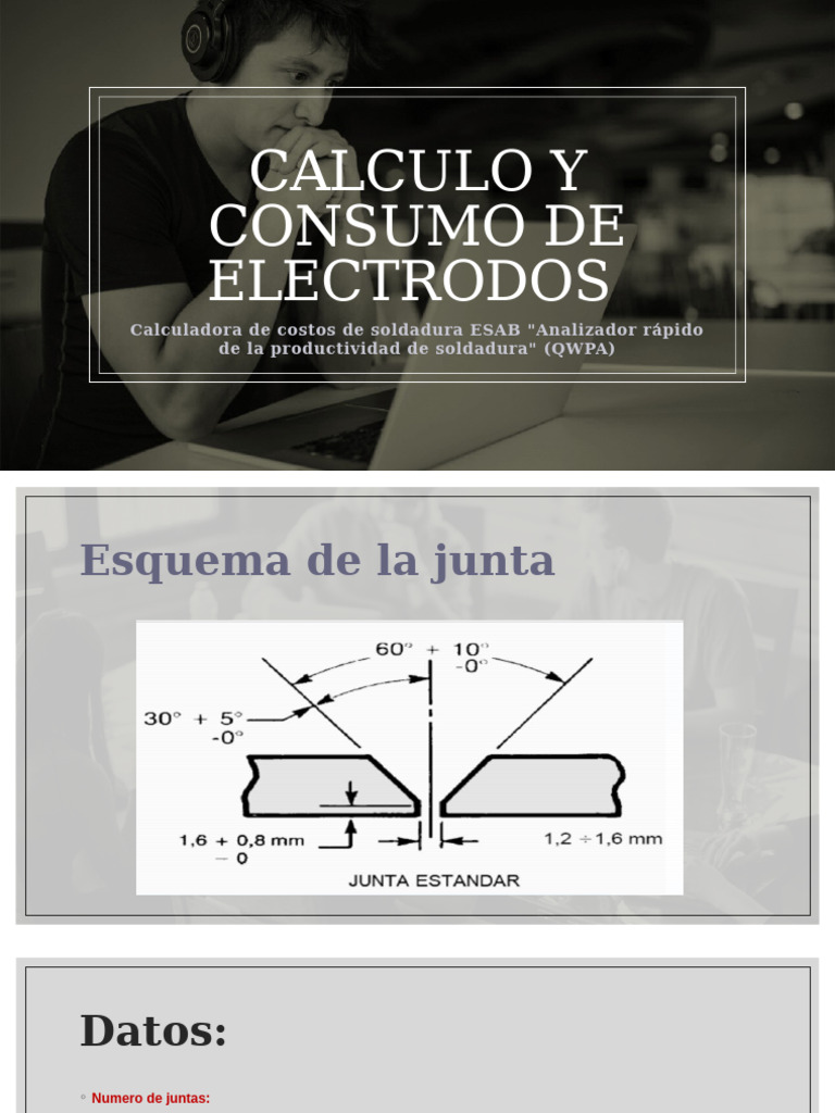 Calculo y Consumo de Electrodos Expo | PDF