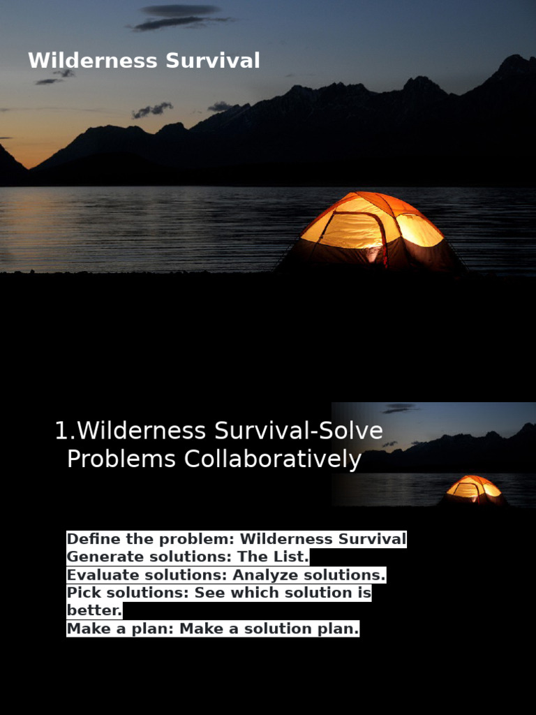 Wilderness Survival-1 | PDF
