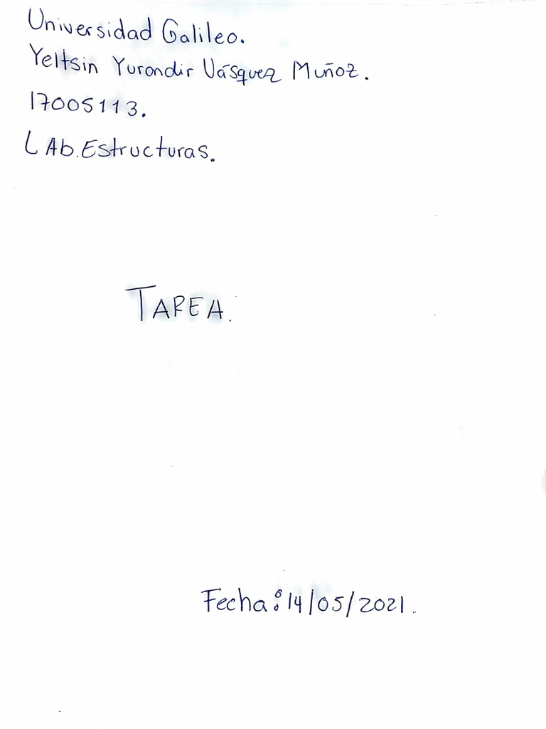 Tarea Lab Estructuras | PDF