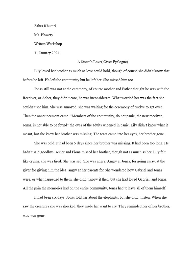 The Giver Ending | PDF