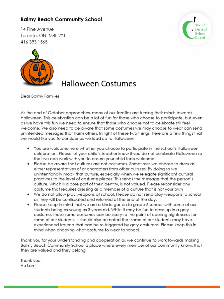 Halloween Letter | PDF