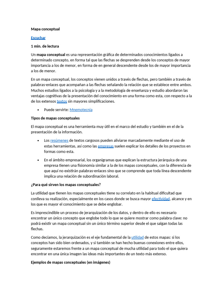 Mapa Conceptual | PDF | Mapa | Aprendizaje