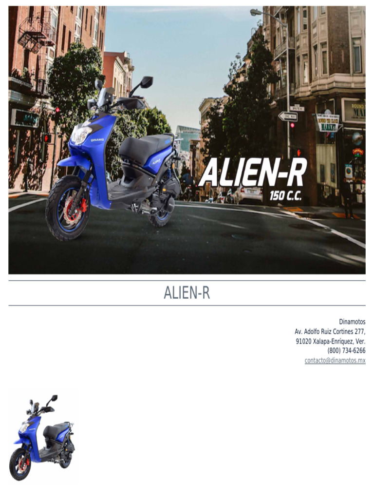 Dinamo Alien R 150: Scooter 2021 | PDF