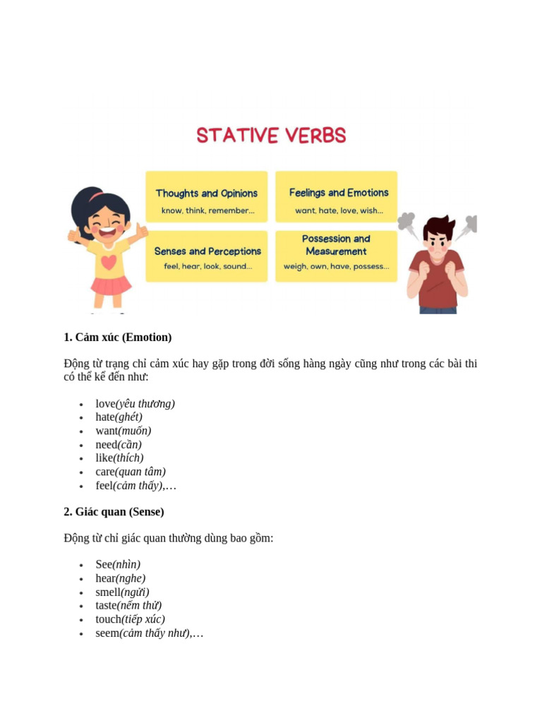 Stative Verb | PDF