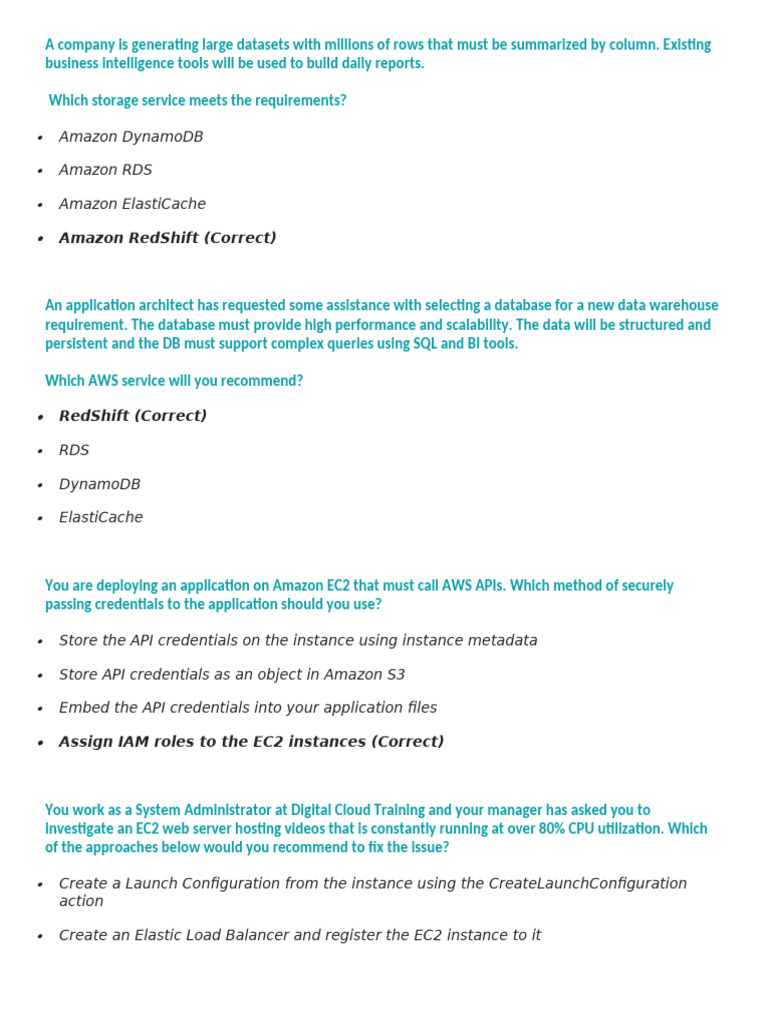 AWS CSA 2 | PDF | Amazon Web Services | Computer Engineering