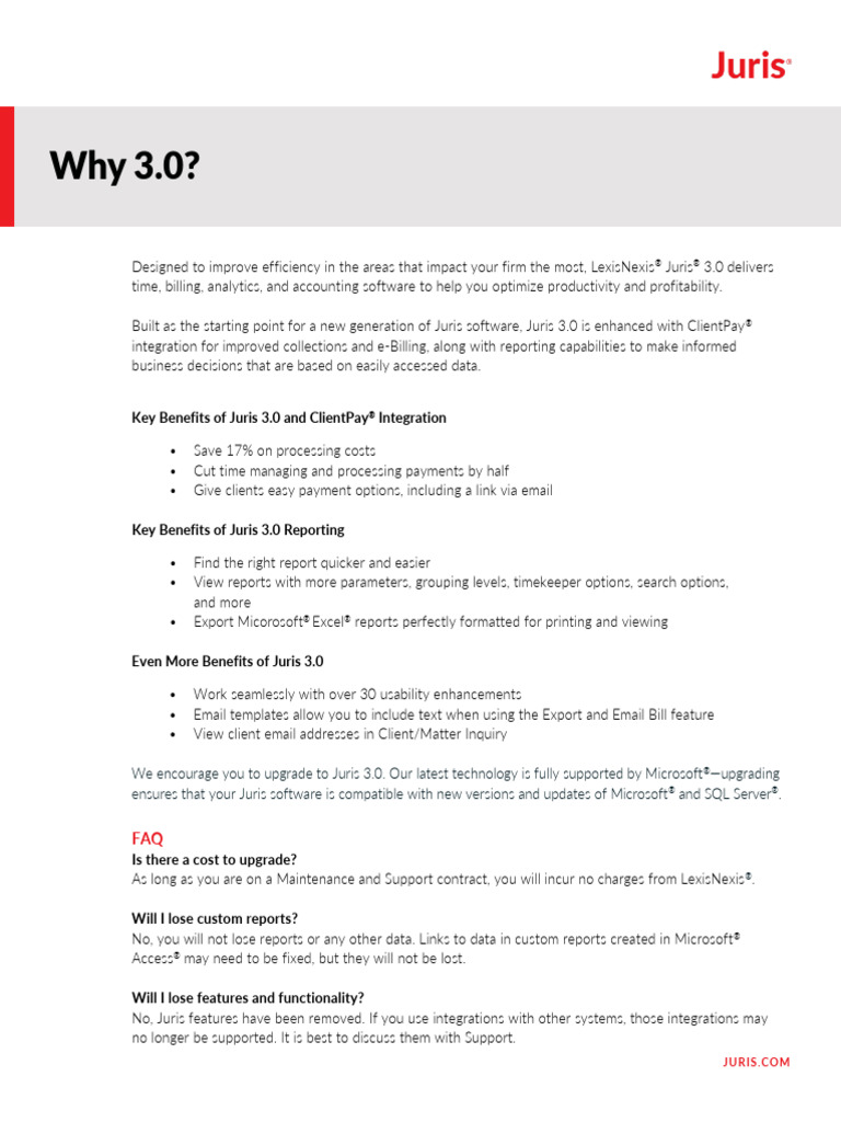 Juris 3.0 FAQ | PDF | Microsoft | Microsoft Excel