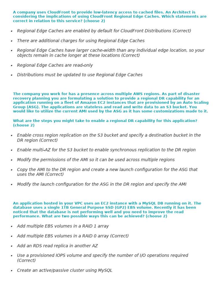 Aws Csa 6 | PDF | Amazon Web Services | Cloud Computing