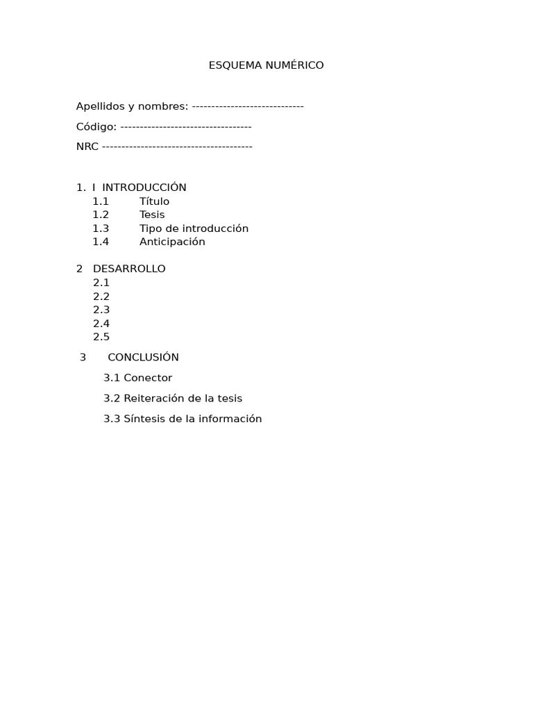 Esquema Numérico | PDF