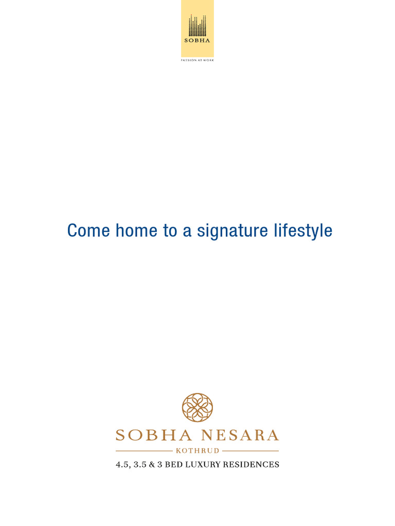 SOBHA Nesara: Luxury Living in Kothrud | PDF