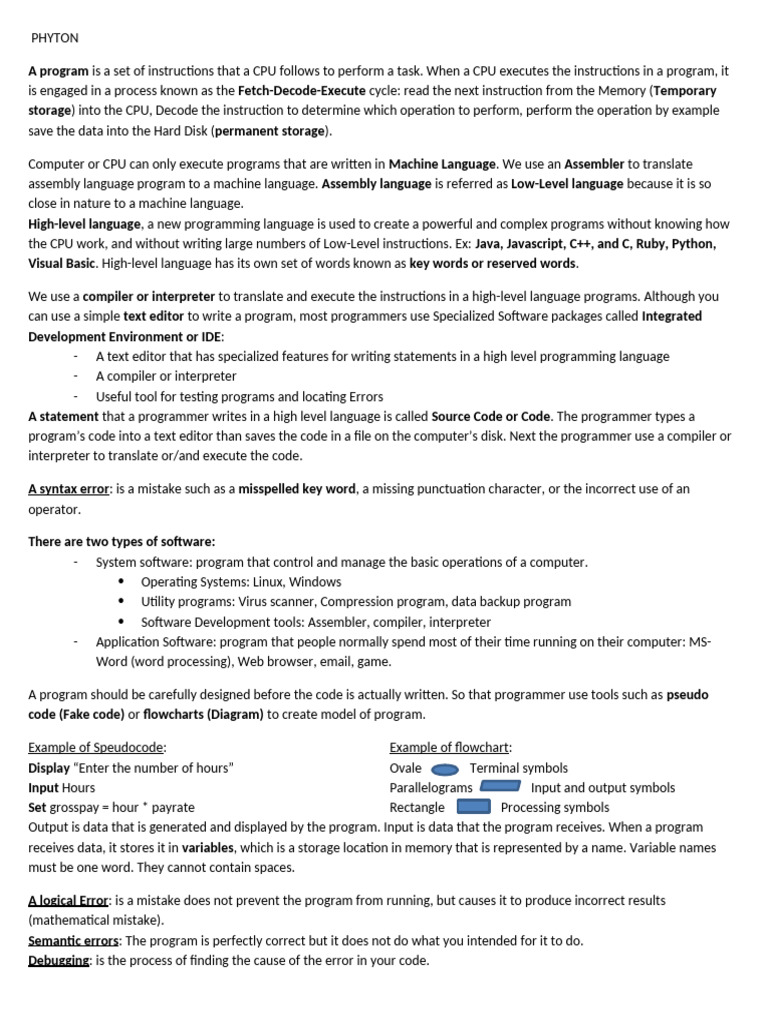 Phyton Pdf Programming Computer Program