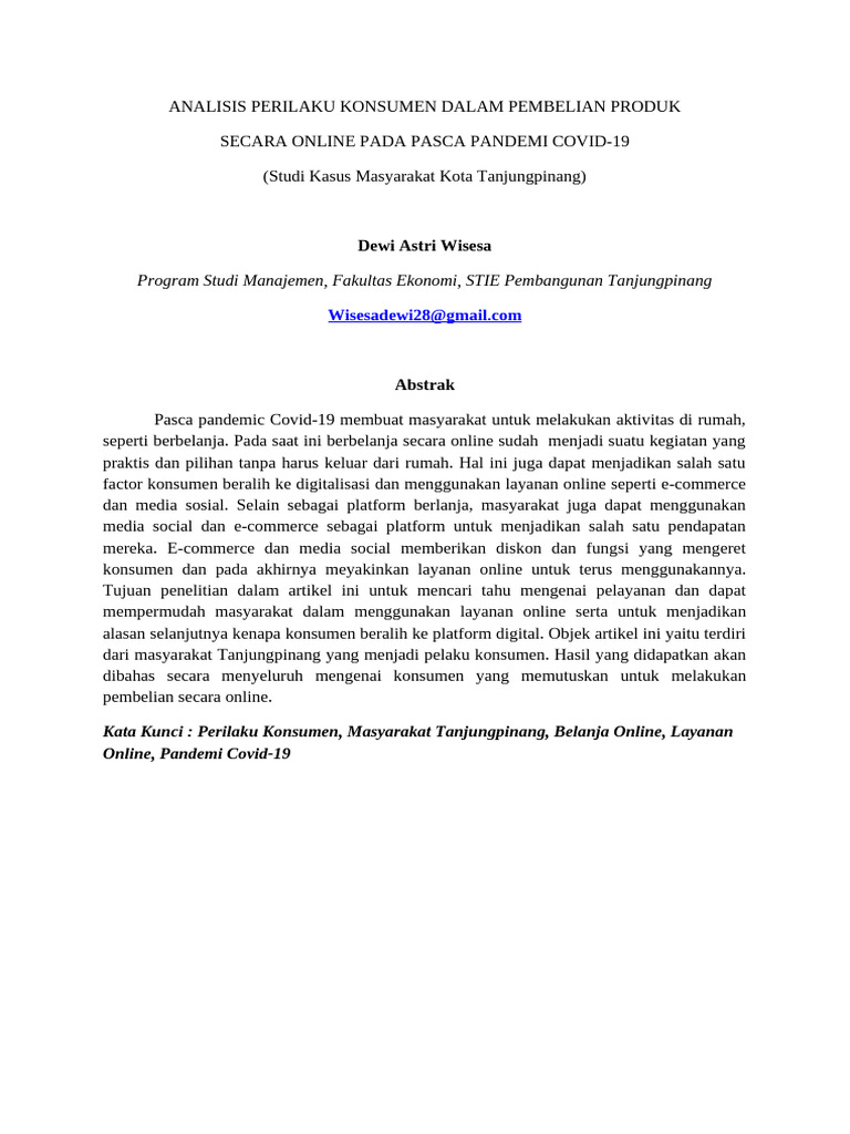 UAS Dewi Astri Wisesa (18612110) | PDF