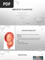Abruptio Placenta. Final Output | PDF | Placenta | Fetus