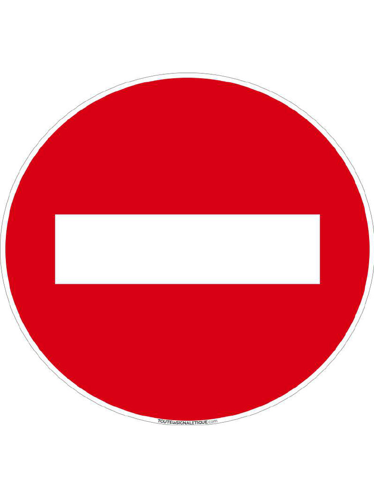 Panneau Sens Interdit | PDF