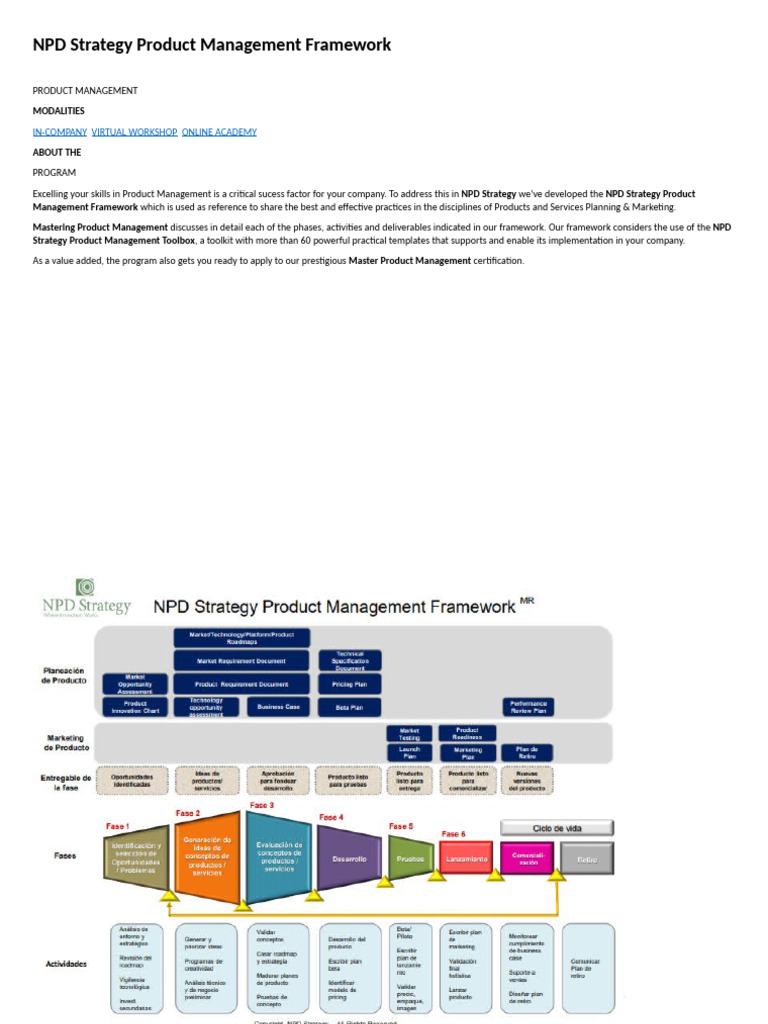 NPD Strategy Product Management Framework | PDF