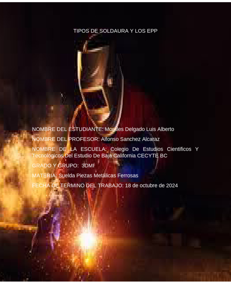 Tipos de Soldaura y Los Epp 2 | PDF | Soldadura | Construcción
