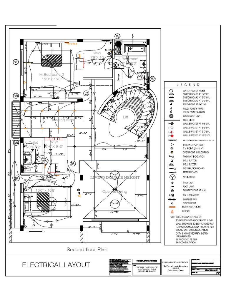 Second Floor Electrical Layout | PDF | Manufactured Goods