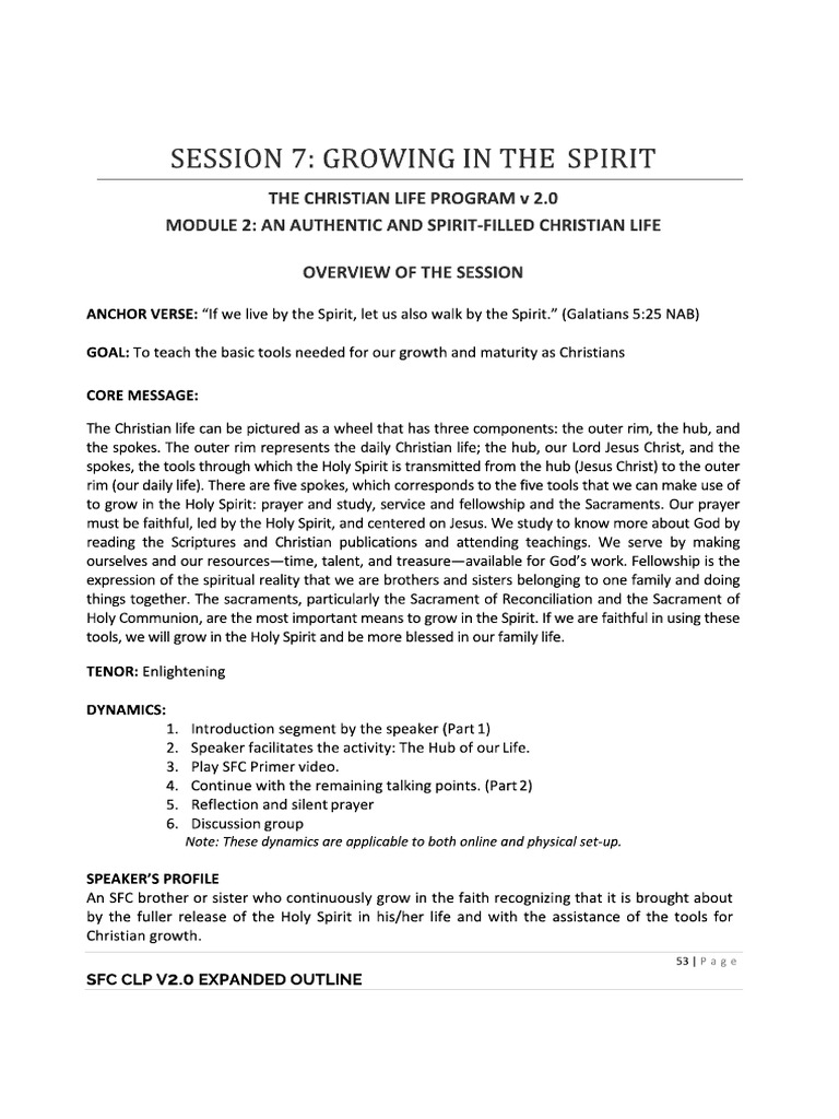 SFC-CLP Version 2 (Talk 7) | PDF