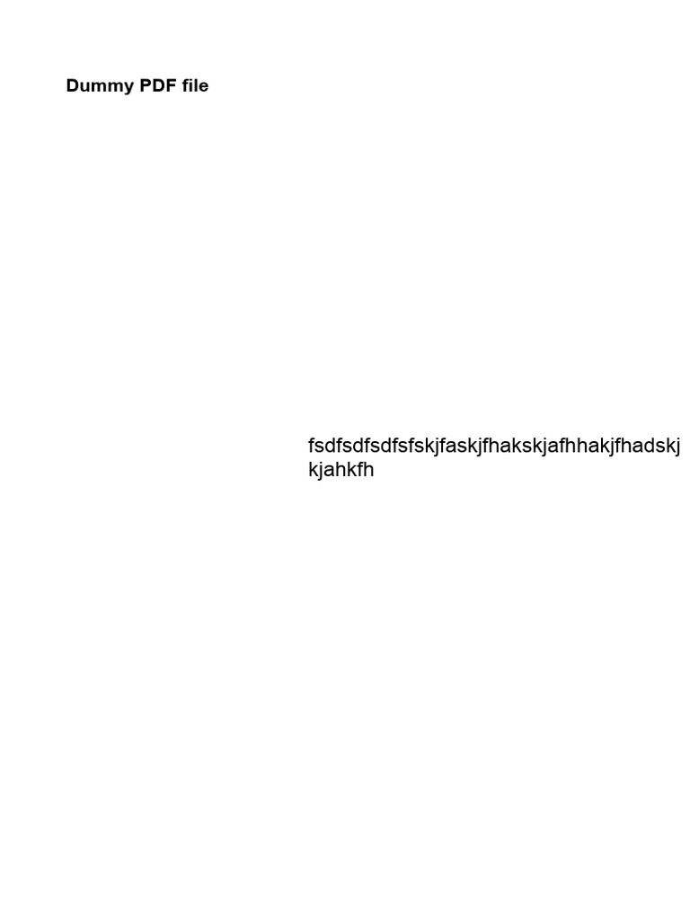 Dummy | PDF