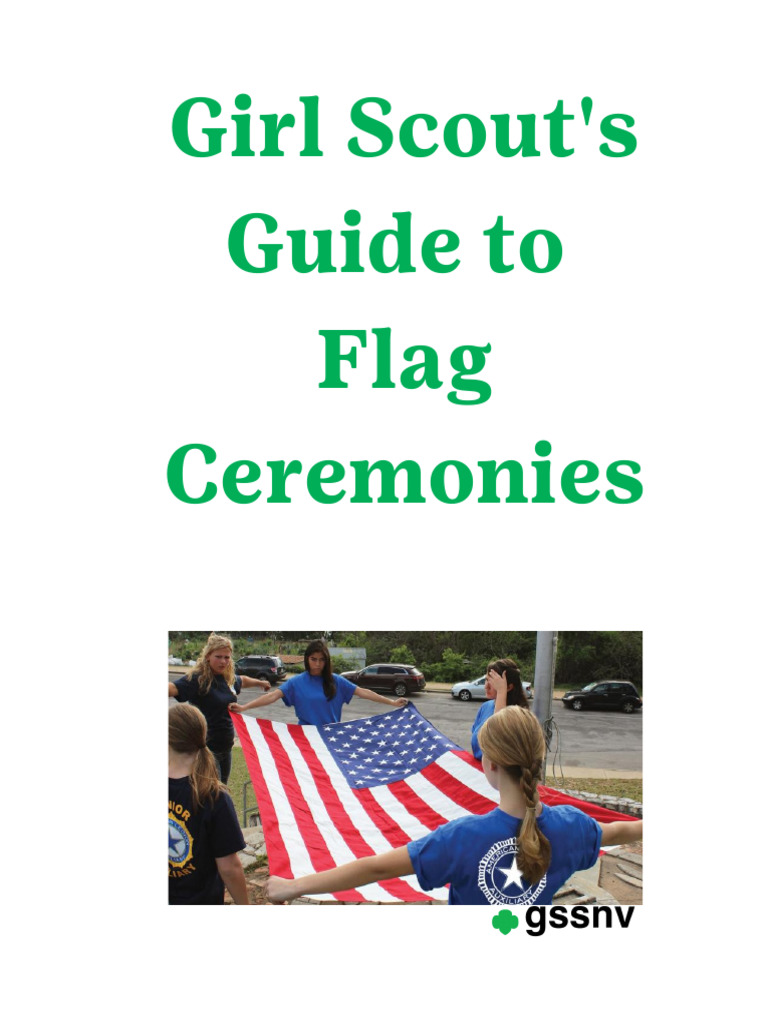 Girl Scout Guide To Flag Ceremonies | PDF | Flag | Flag Of The United ...