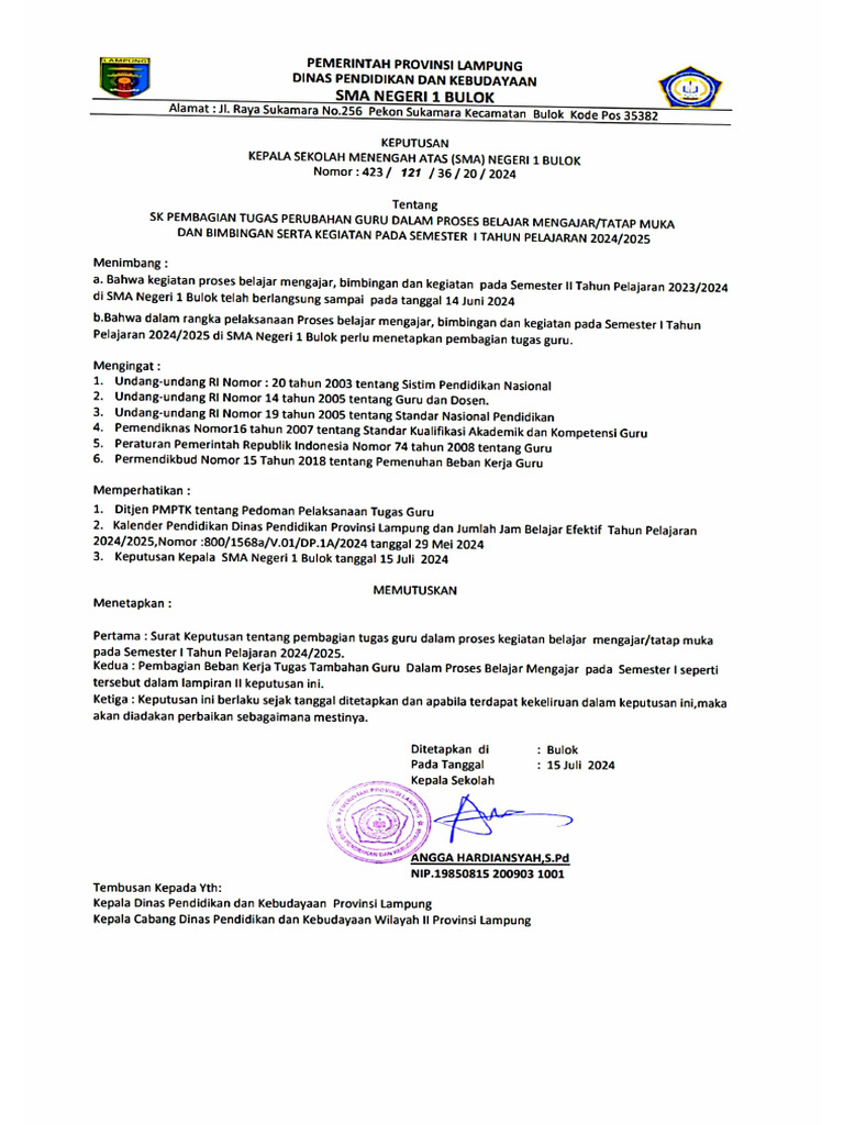 SK Pembina Rohis | PDF