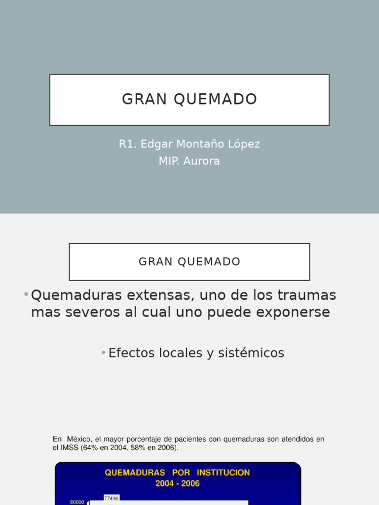 Gran Quemado | PDF | Inflamación | Quemar