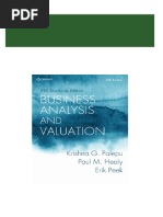 Business Analysis and Valuation 5th Ed | PDF