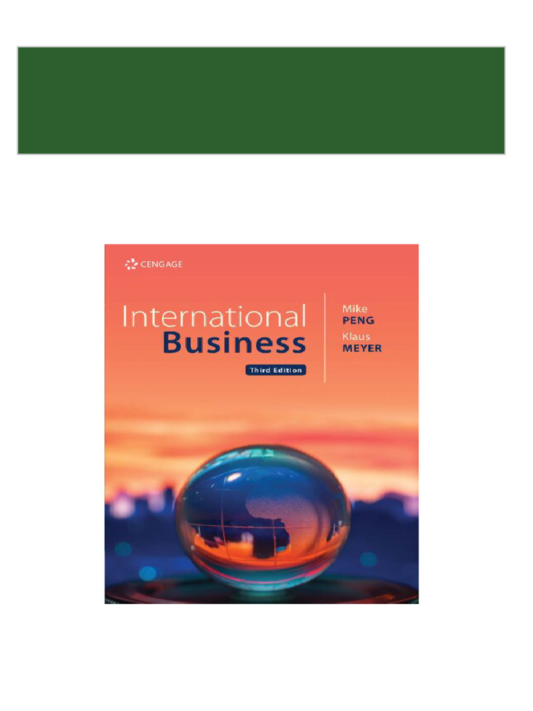 Instant Download International Business 3rd Edition Klaus Meyer - Ebook ... Instant Download International Business 3rd Edition Klaus Meyer - Ebook ...