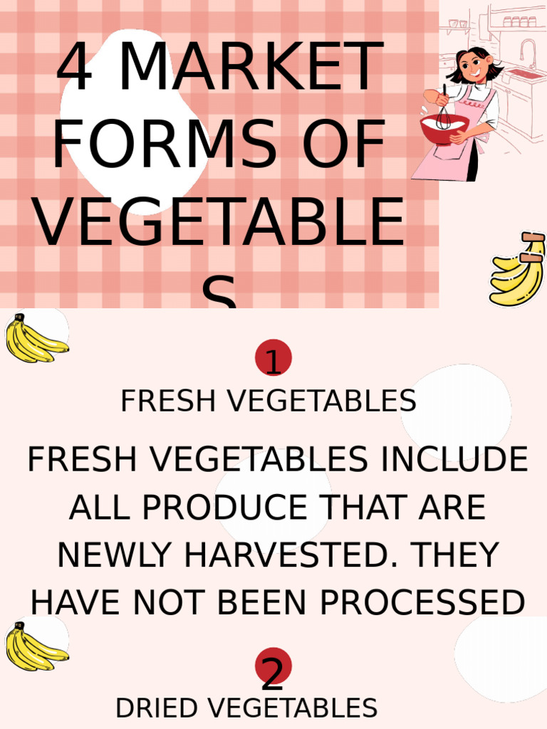 Market Forms of Vegetables | PDF