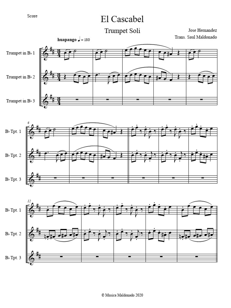El Cascabel - Trumpet Soli | PDF
