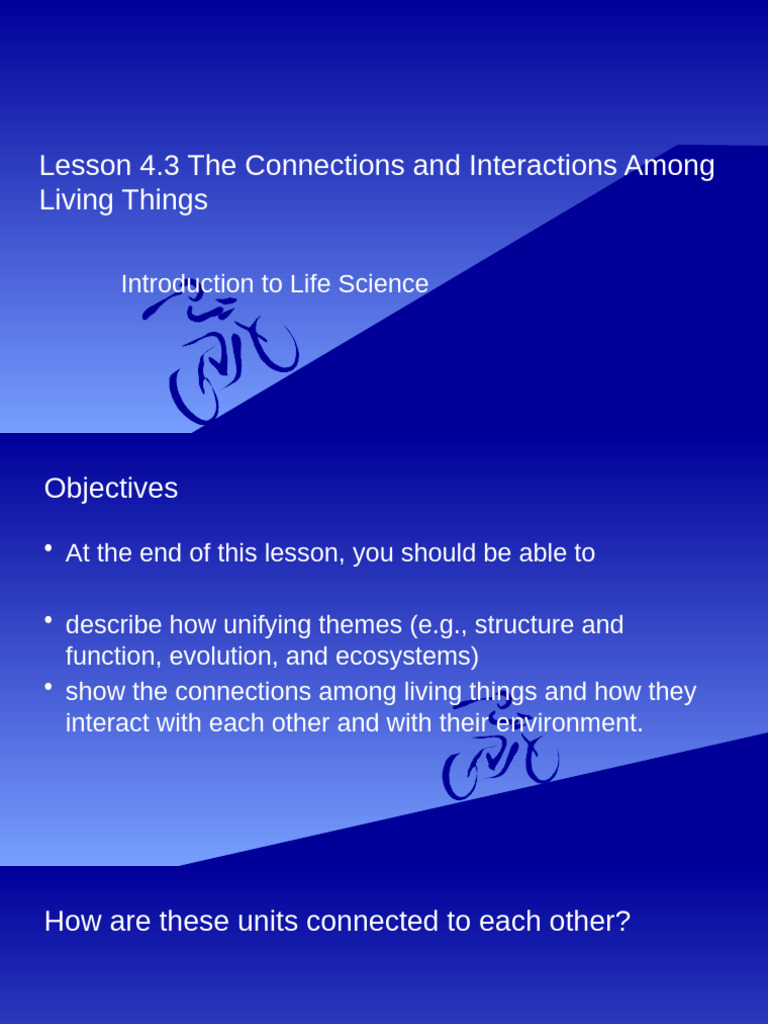 Connections Among Living Organisms | PDF | Reproduction | Evolution