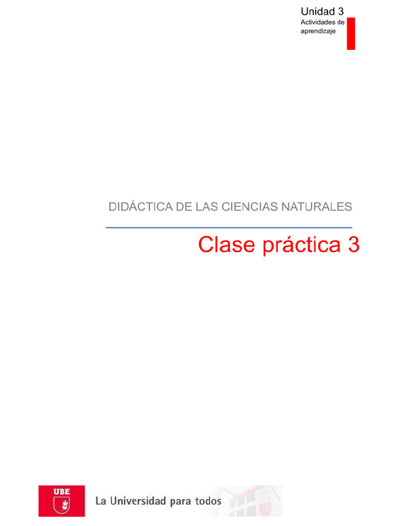 CLASE PRÁCTICA 3 - Didáctica CCNN | PDF | Evaluación | Aprendizaje