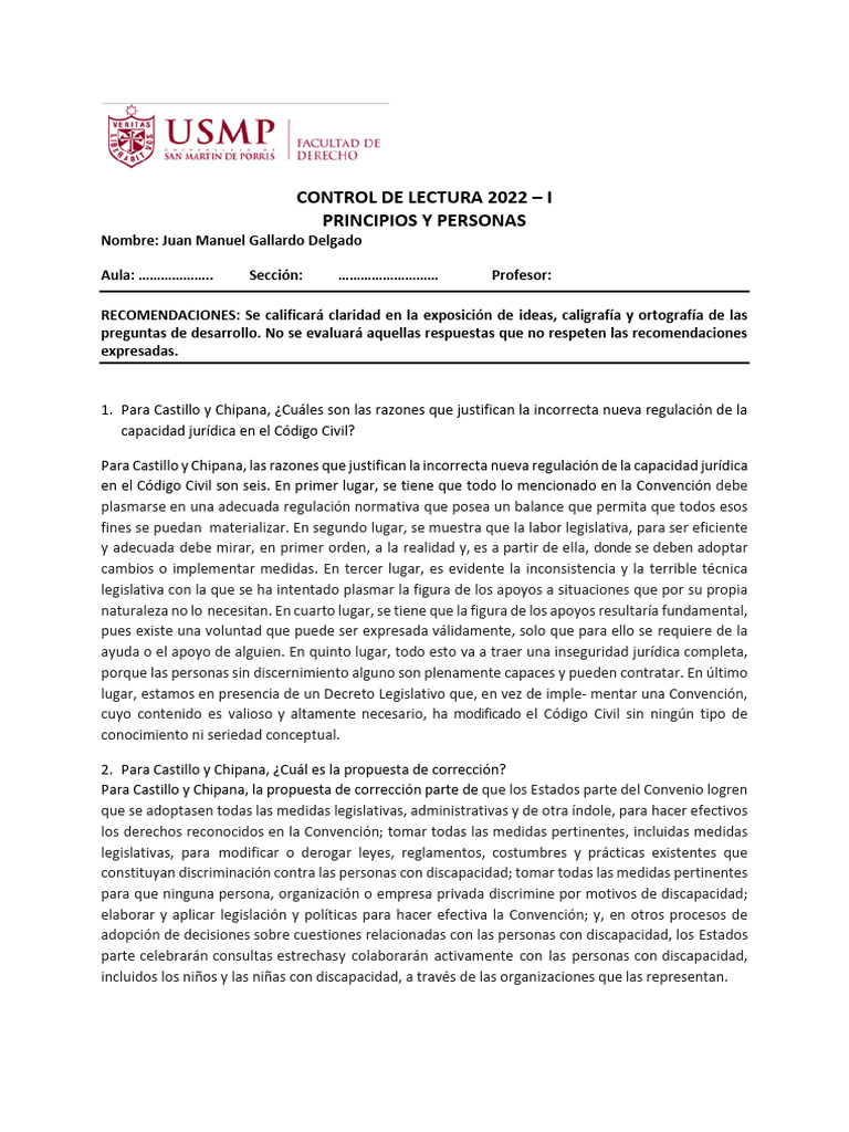 Control de Lectura - Modulo III PyP | PDF | Invalidez | Justicia