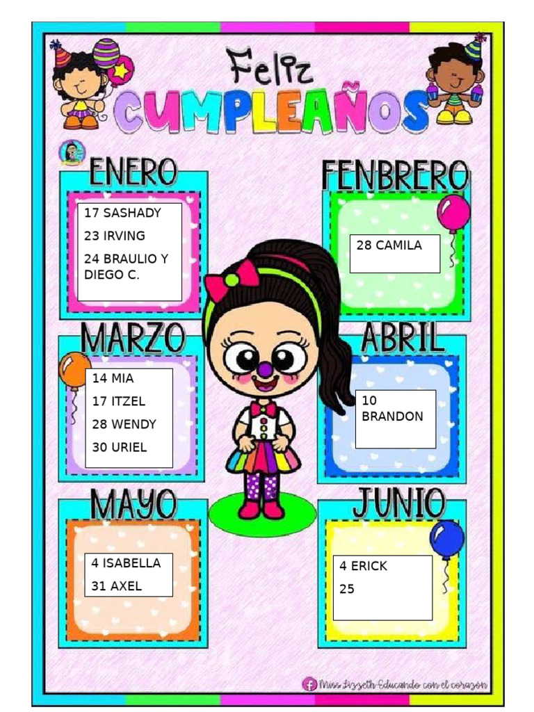 Lista de Nombres y Edades | PDF