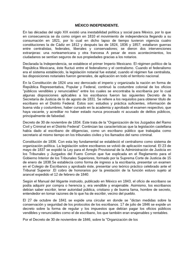 México Independiente | PDF | México | Judicaturas
