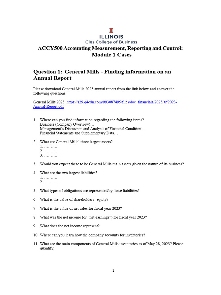 Module 1 Case Questions | PDF | Equity (Finance) | Financial Services