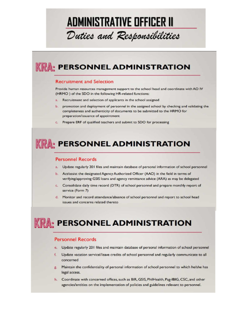 Kra - Admin Officer | PDF