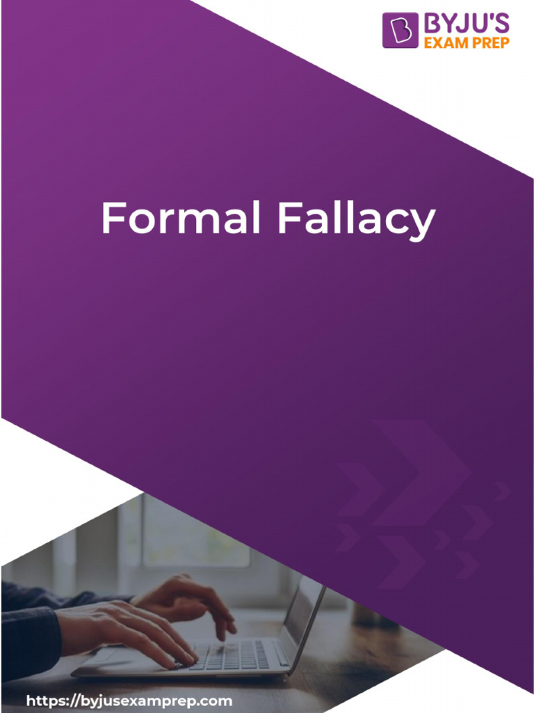 Formal Fallacies e 361655176155417 | PDF | Argument | Fallacy
