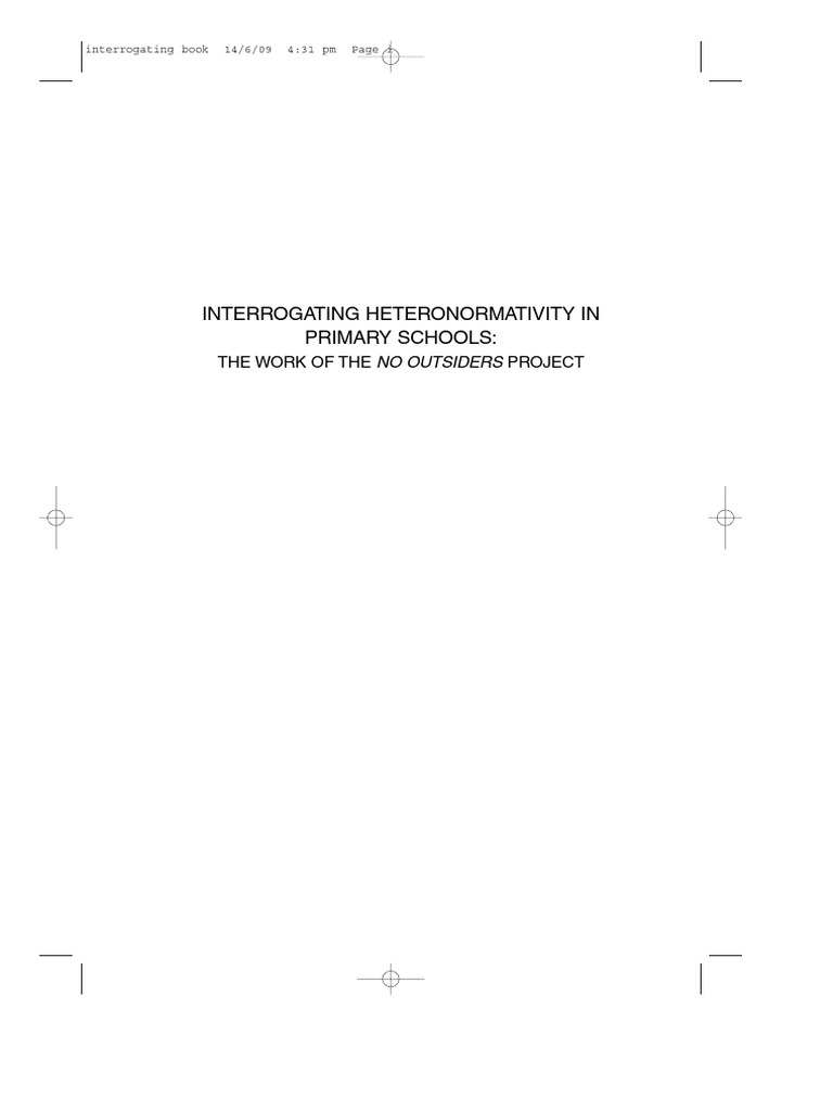 No Outsiders: Challenging Heteronormativity | PDF | Gender | Gender Studies