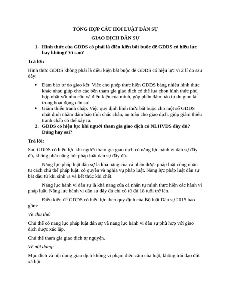 Câu hỏi LDS | PDF