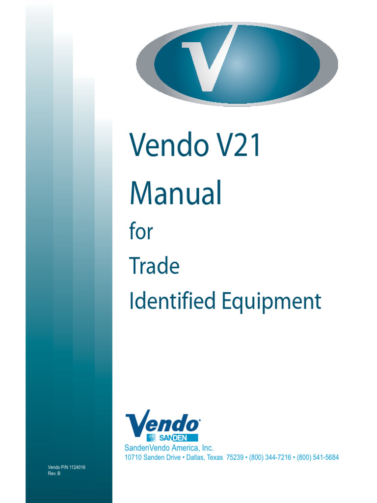 Vendo v21 Parts and Service Manual | PDF | Ac Power Plugs And Sockets ...