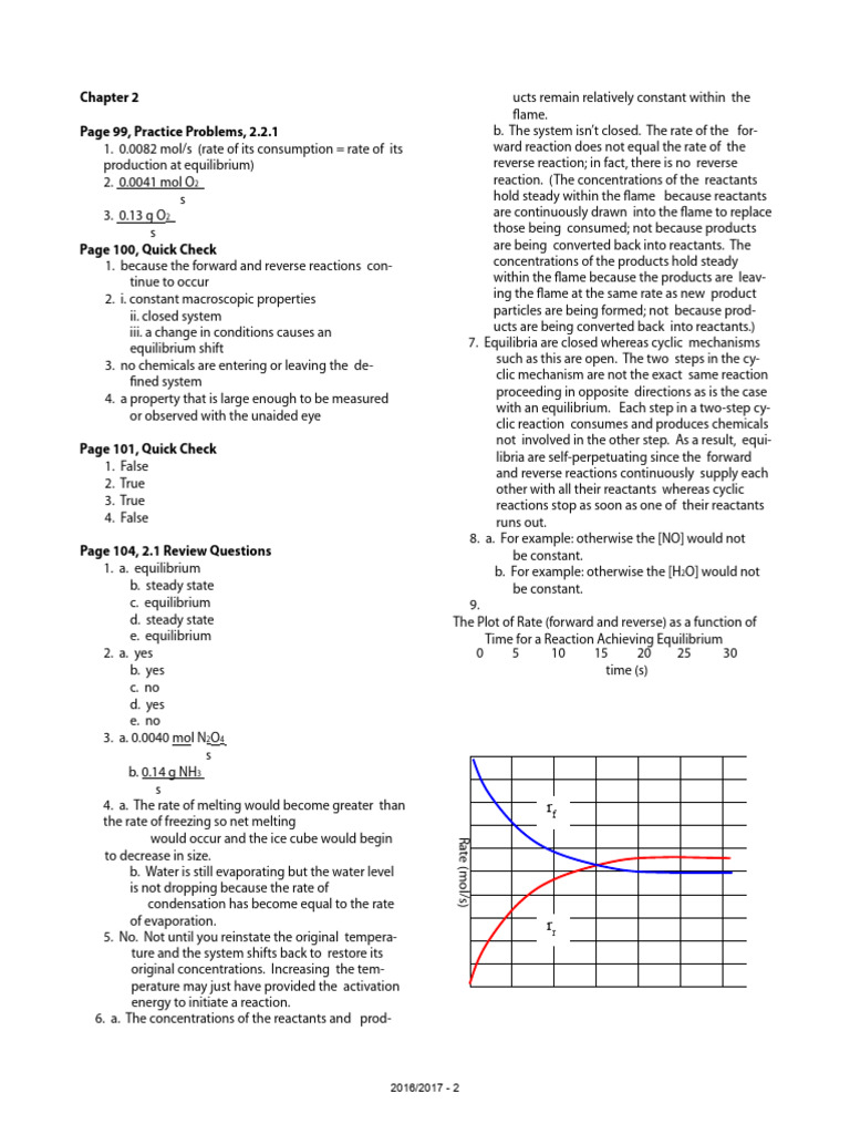 AP2 CH 2 | PDF | Chemical Equilibrium | Reaction Rate