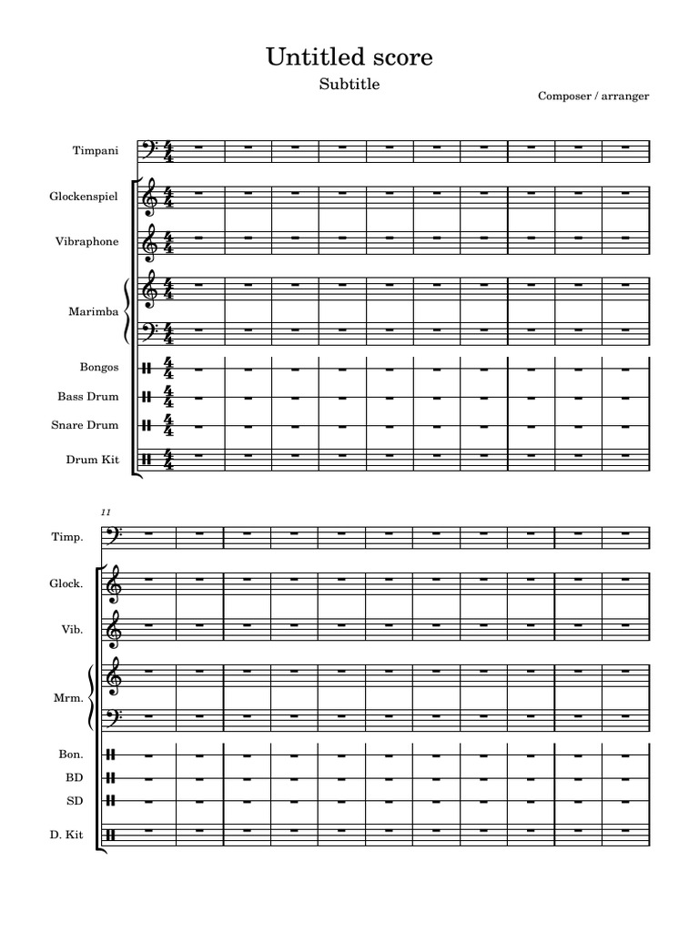 Demo of Percussion Instruments | PDF