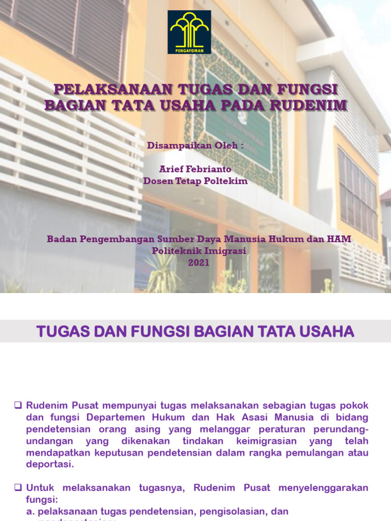 Materi 8 - Manajerial TU RDI | PDF