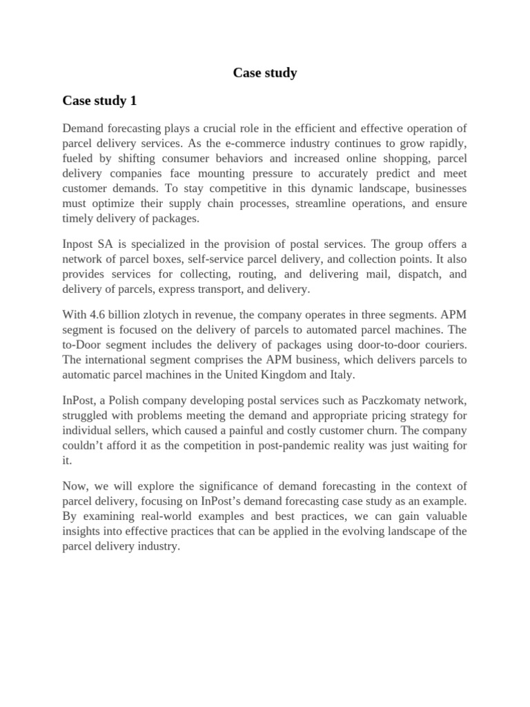 Unit 3 Case Study | PDF