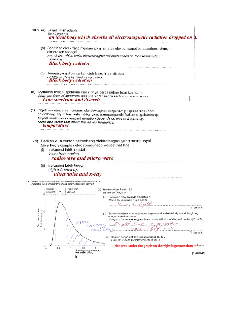 24.7.20 SPM Physics Discussion-Quantum | PDF