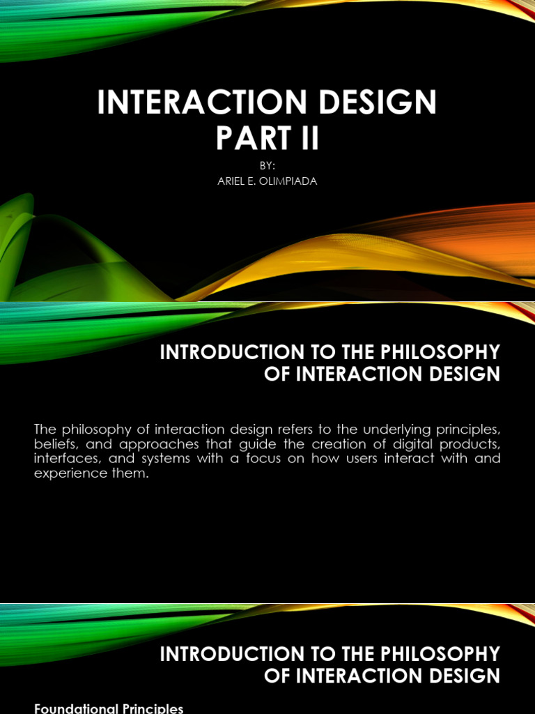 Interaction Design Part II | PDF | Senses | Perception