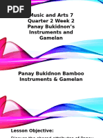 Panay Bukidnon Bamboo Instruments and Gamelan | PDF | Performing Arts ...