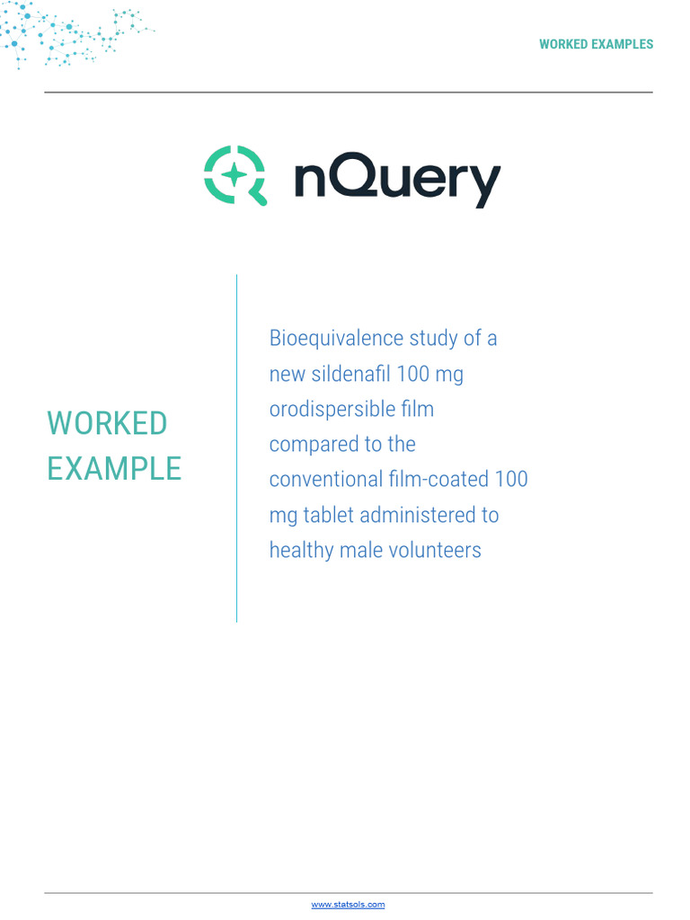 Bioequivalence Study Sample Size Example | PDF | Sample Size ...