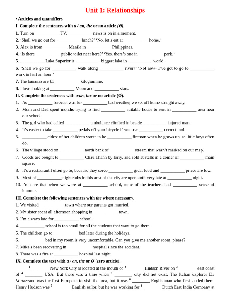 Unit 1 - Relationships | PDF | Adolescence
