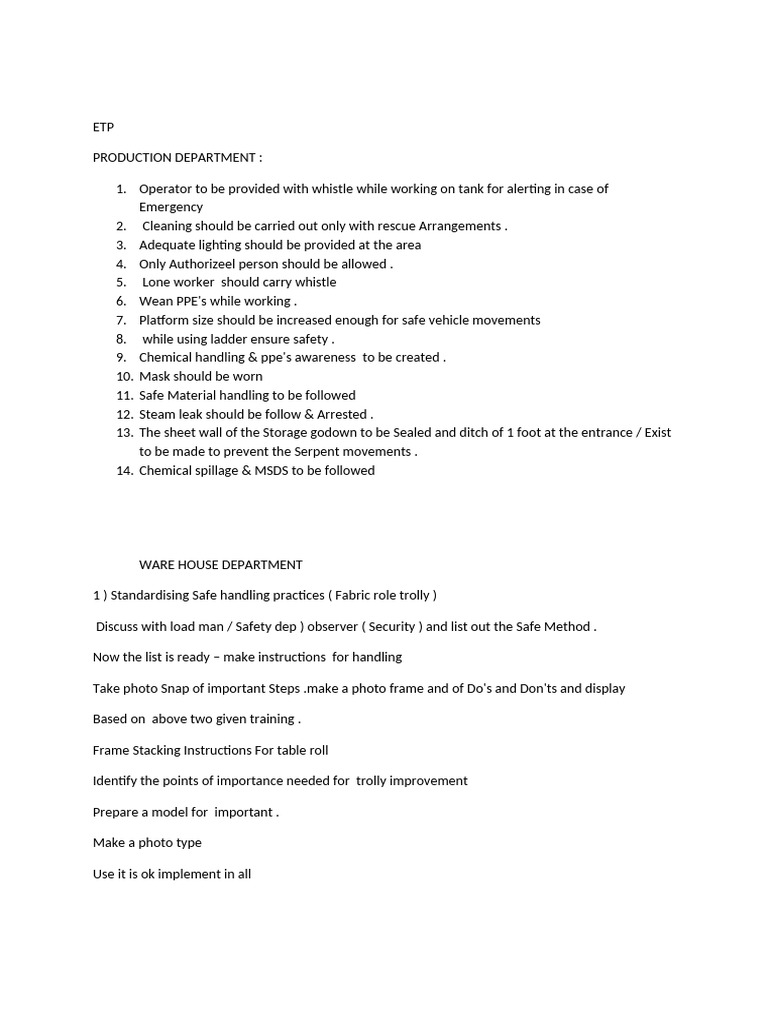 Action Plan - U2 | PDF | Personal Protective Equipment